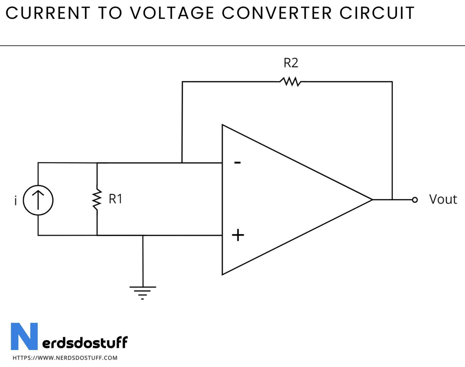 Current to Voltage Converter: Working, Circuit and Types - Nerds Do Stuff